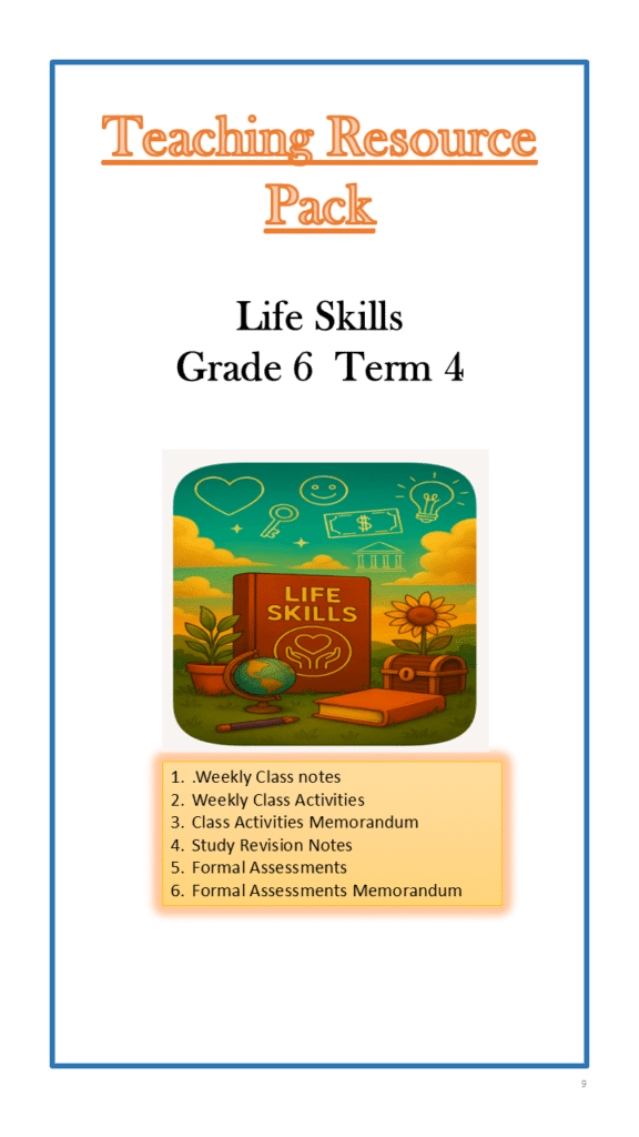 Life Skills Grade 6 Term 4 – Simple Easy