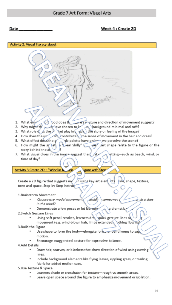 Creative Arts Grade 7 Term 4 – Simple Easy